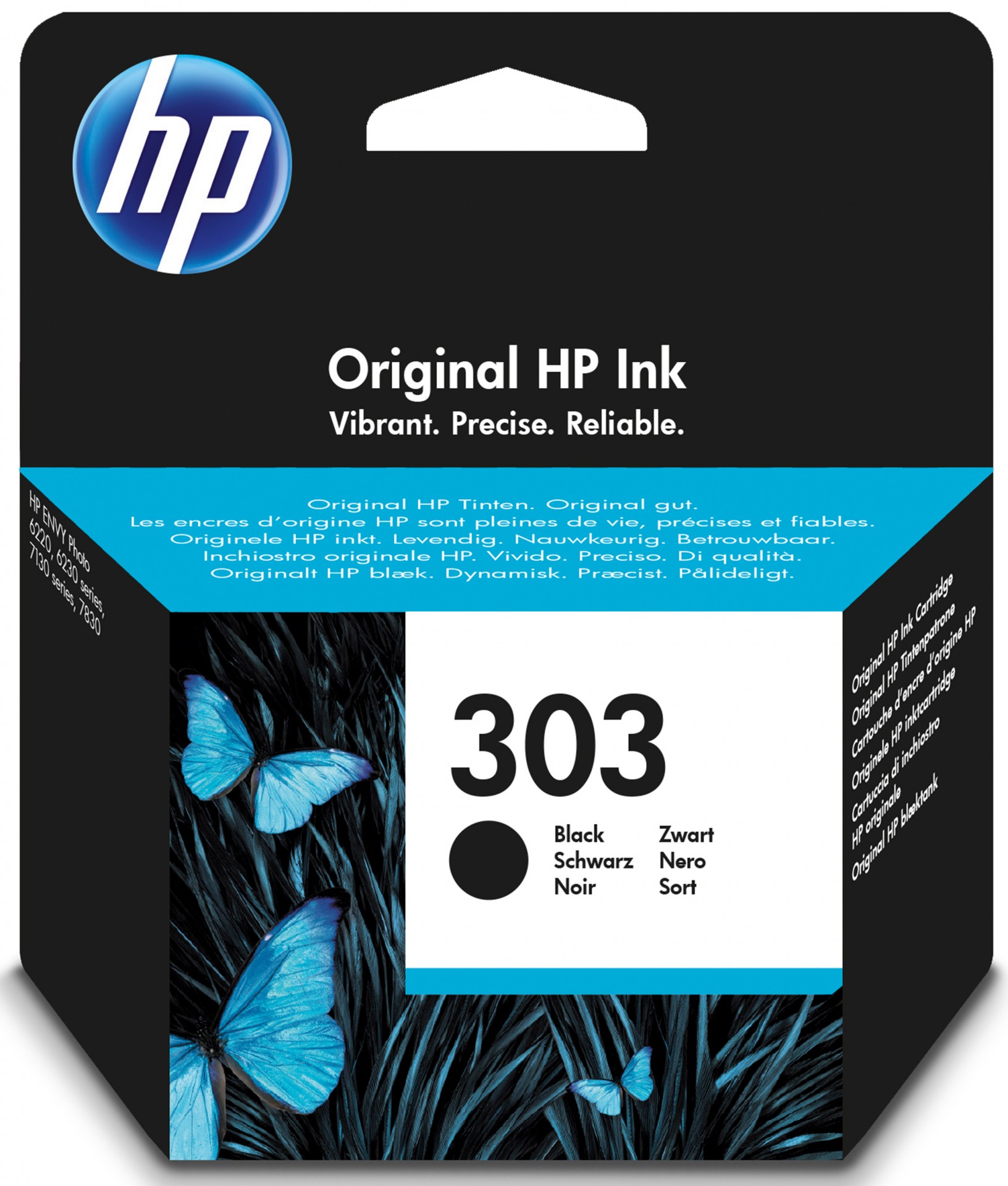 Original Hp 303 Black Ink Cartridge T6n02ae - WC01